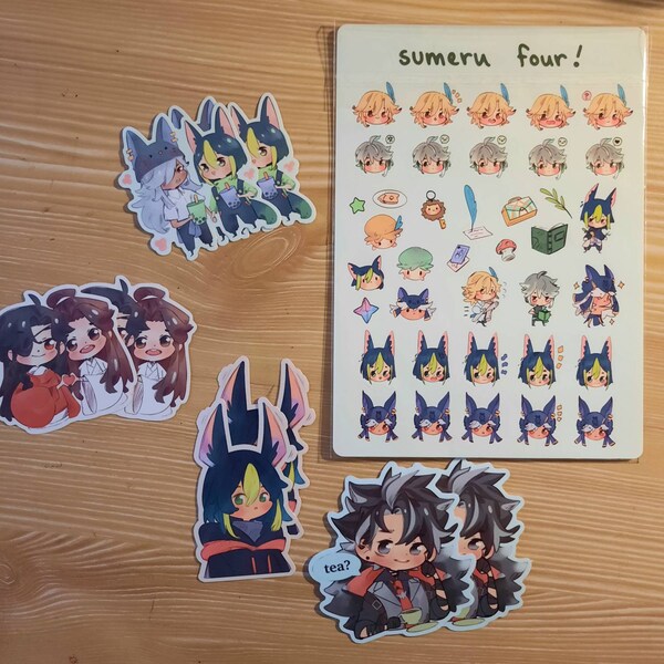 Genshin Impact Sumeru Planner Sticker Sheet - Etsy