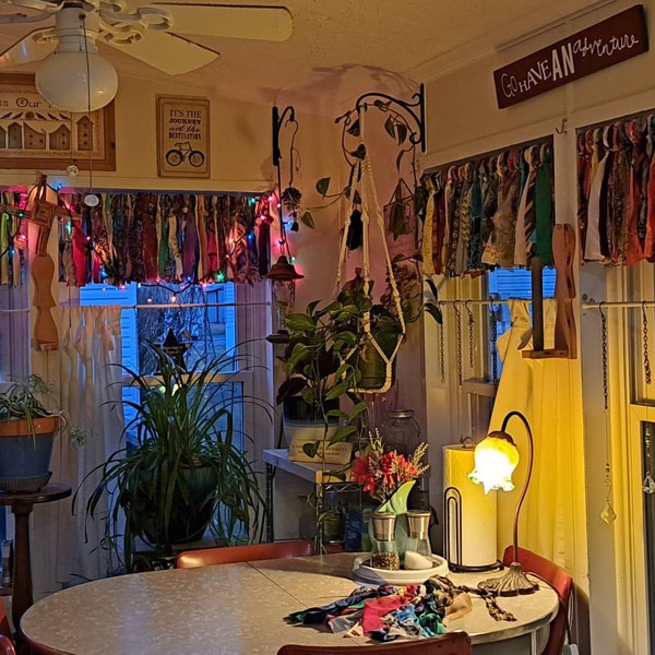Bohemian Rag Chop Valance - Etsy