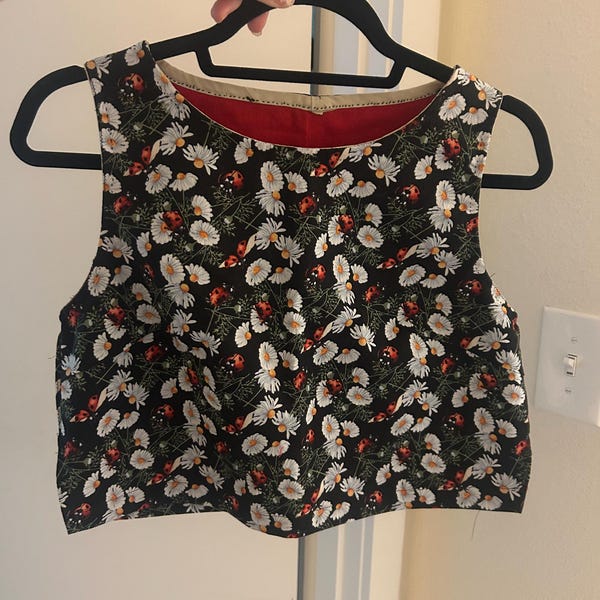 Tank Top Sewing Pattern/ Basic Crop Top PDF Sewing Digital Pattern for ...