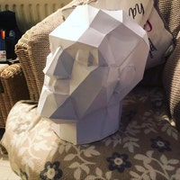 Head 3d Papercraft. You Get a PDF Digital File Template and ...