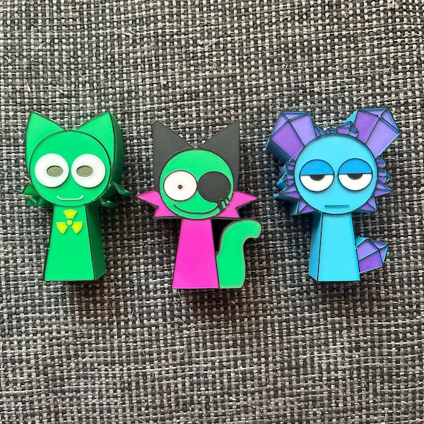 Sprunki Fan Made, Sprunki Toys, 3D Printed Toys, Cake Toppers, Party ...