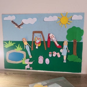 Printable DIY Project Dream Dollhouse With Paper Dolls Busy Book ...