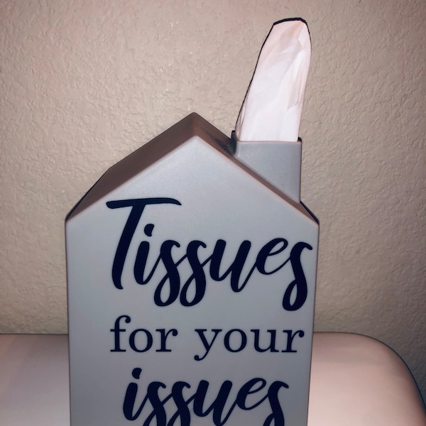 Tissues for Your Issues Decal - Tissue Holder Vinyl Decal Sticker ...