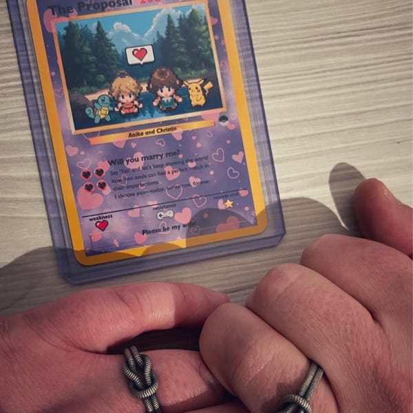 Custom Pokemon Anniversary Present With Personalized Message, Pokemon ...