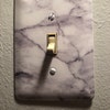 Gray and White Marble Print Marble Light Switch Cover and - Etsy