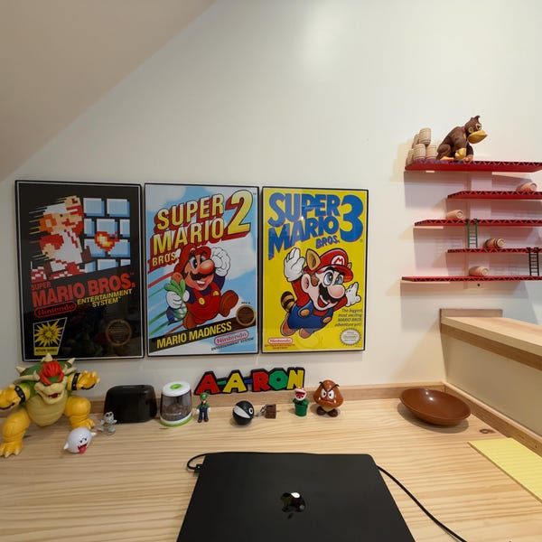 Personalized Mario Style Name Sign, Name Tag Sign, Kids Room Decor ...