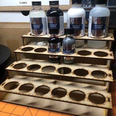 Wood Paint Bottle Rack Organizer for Alclad Paint 24 Bottle Version - Etsy