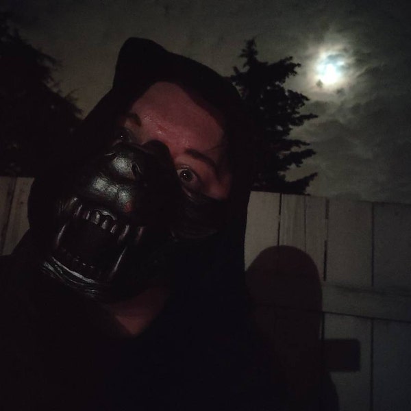 Wolf Mask Wolf Oni Berserk Menpo Mask Samurai Fenrir - Etsy