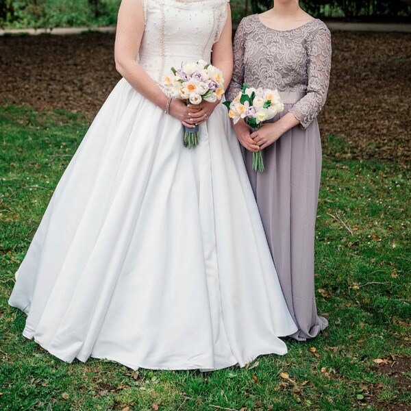 Set of 2 Roses Free-standing Giant Rose on Stem Paper Flower Wedding ...