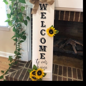 Vertical Welcome to Our Home Svg, Vertical Svg, Sign Svg, Welcome Sign ...