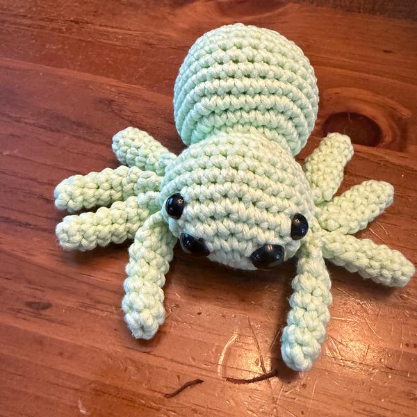 No Sew Spider Crochet Pattern, Spider Amigurumi Pattern, Crochet ...