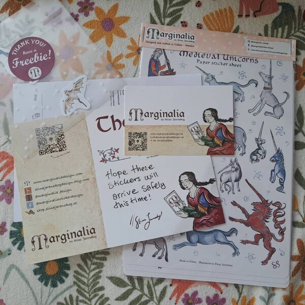 Sticker Sheet MEDIEVAL DRAGONS Funny Whimsical Historical Stickers for ...