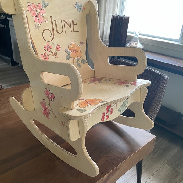 Gift for Baby - Personalized Rocking Chair - Etsy
