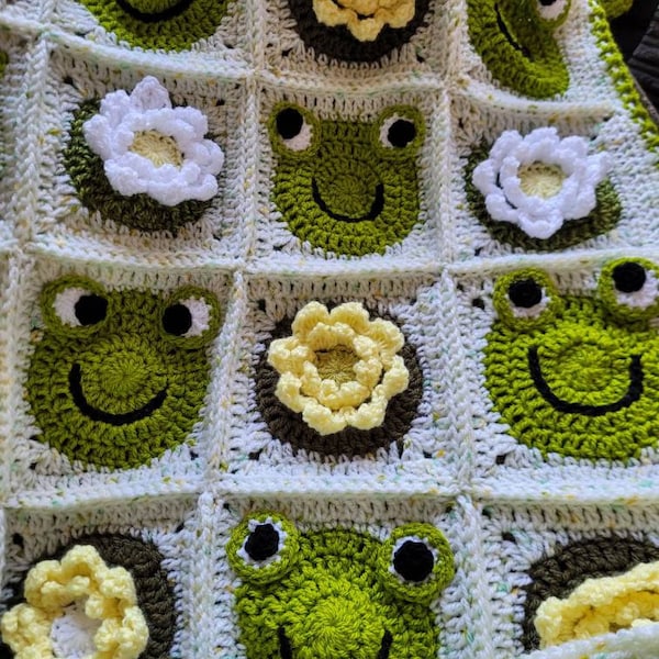 CROCHET PATTERN ‘loopy Lily’ Granny Square Instant Download Crochet ...