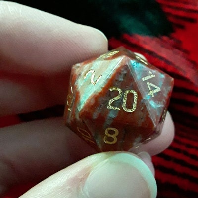 Individual Gemstone Dice-all Material-d4 D6 D8 D10 D% D12 D20-dungeons ...