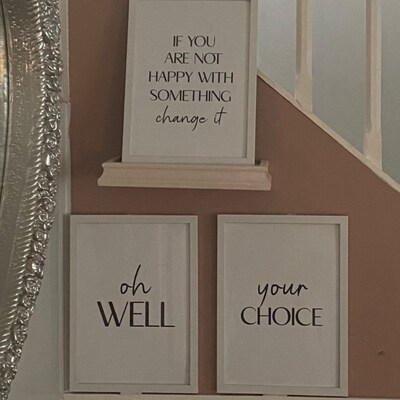 Inspirational Positive Motivational Message Print Poster Home Décor ...