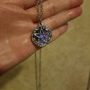 Sigil of Lilith Pendant With Rainbow Moonstone Lilith's | Etsy