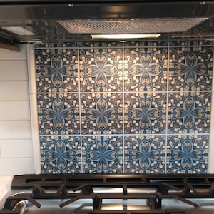 1767 -1 Amalfi Coast Blue - 8"x8" 6" X 6" or 4.25" X 4.25" Satin Finish ...