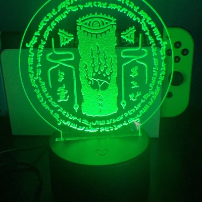 The Legend of Zelda triforce Custom Engraved LED Light Desk Light or ...