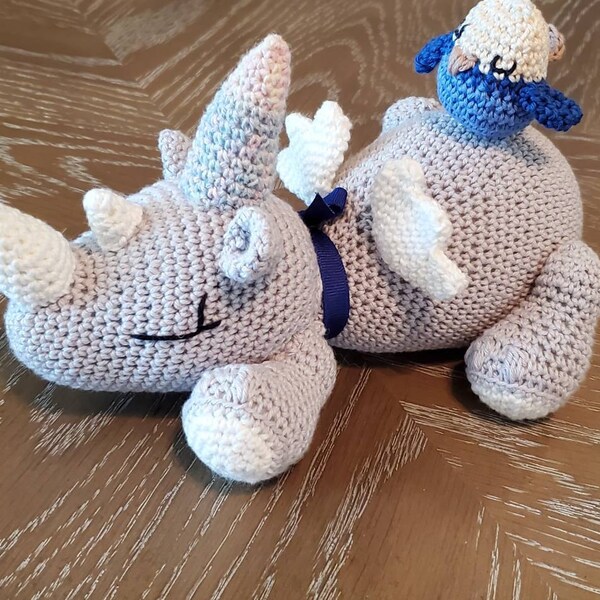 Crochet Pattern Raji the Rhinocorn | Amigurumi Rhinocorn, Musical Pull ...