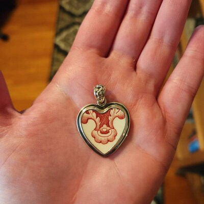 Size 9 Broken China Jewelry Old Country Roses Backstamp Sterling Ring ...