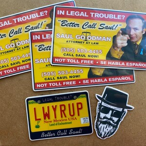 Better Call Saul Business Card Stickers, in Legal Trouble - Etsy