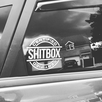Certified Shitbox Car Chrome Oil Slick Sticker JDM JAP Tuner Drift ...