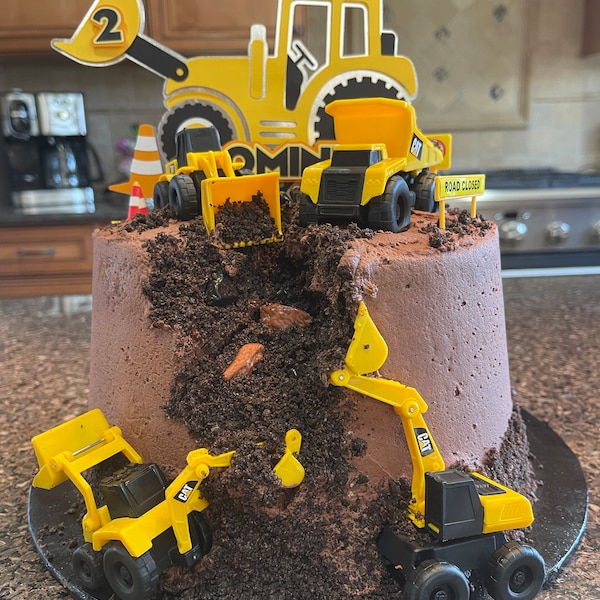 Front Loader Cake Topper, Construction Birthday Party, Boy Party, - Etsy