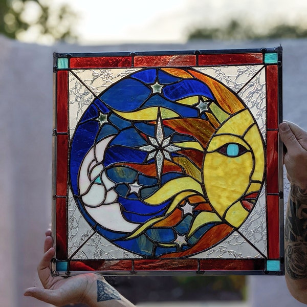 Sun-moon Panel (pattern Only) - Etsy