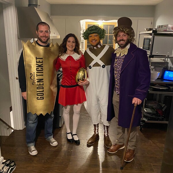 Adult Veruca Salt Costume (willy Wonka and the Chocolate Factory - 1971 ...