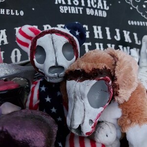 Red Hypnotic Clay Face Plush Teddy Bear - Etsy