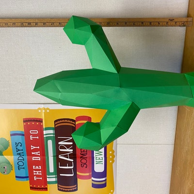 Mighty Cactus 3d Papercraft. You Get a SVG, PDF Digital File Template ...