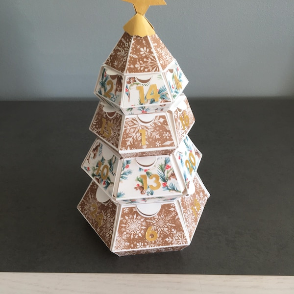 SVG Advent Calendar Christmas Tree Including Video Instructions Plotter ...