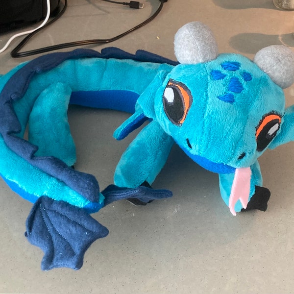 Neck Dragon Plush Sewing Pattern .pdf Tutorial Posable Wearable ...