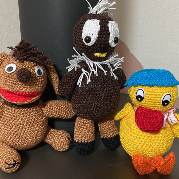 PDF Hand Puppets 1 Crocheted Crochet Pattern Dolls - Etsy