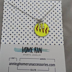 Baseball Bat Necklace Mens and Boys Baseball Necklace Mookie - Etsy