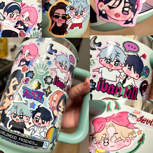 Alien Stage Doodle Sticker Set | Vinyl, Glossy - Etsy