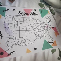 Sales Map Tracker - Printable United States Etsy Sales Map, Goal Map ...