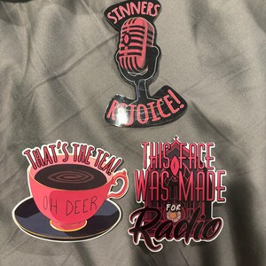 3 Pack of Alastor Quotes Stickers From Hazbin Hotel - Etsy