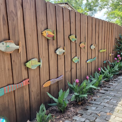 Set of 5 Fish Tale Wall Sculptures - Etsy