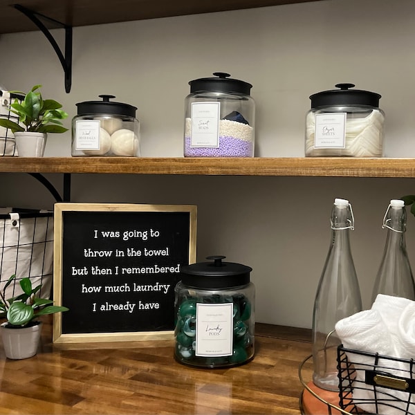 SET of 24 Laundry Room Labels - INSTANT DOWNLOAD - Laundry Room ...