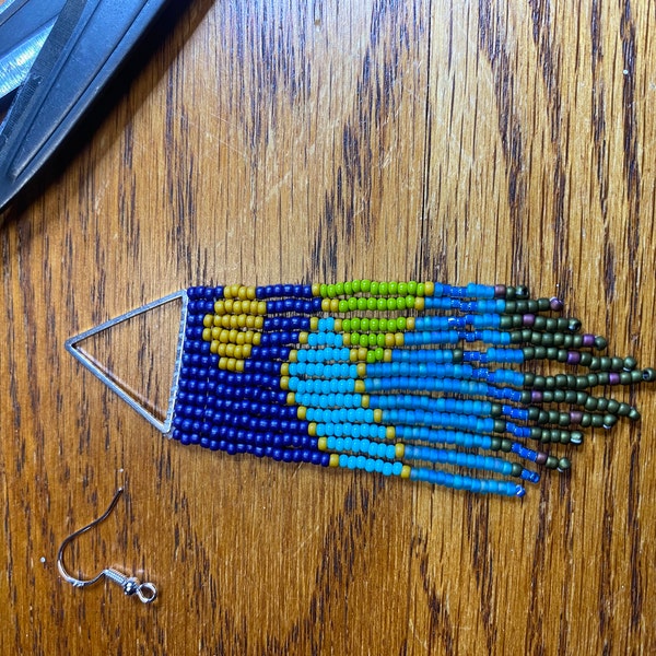 Apache Thunderbirds Peyote Stitch Earrings, Pattern/tutorial, Bead ...