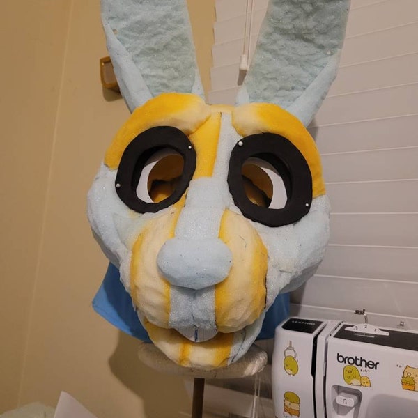 DIGITAL Bunny Foam Head Base Pattern/template for Fursuits - PDF ...