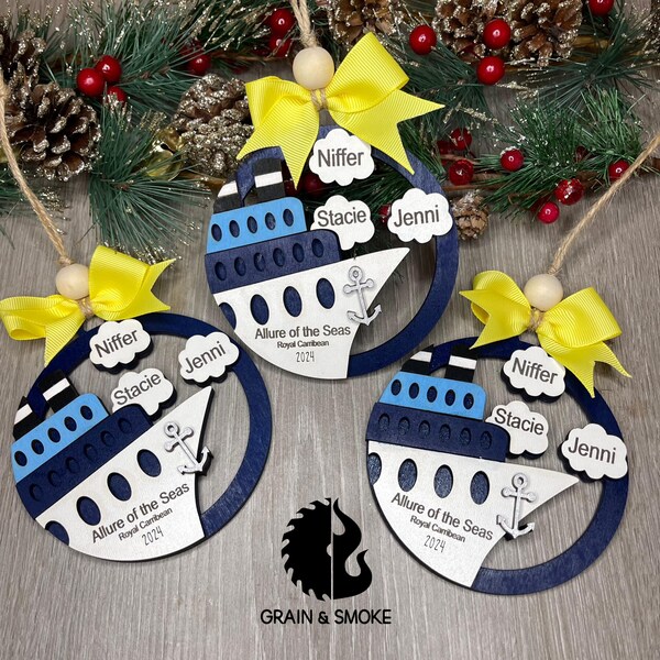 Highland Cow Family Ornament SVG, Farmhouse Ornament SVG, Grandparent ...