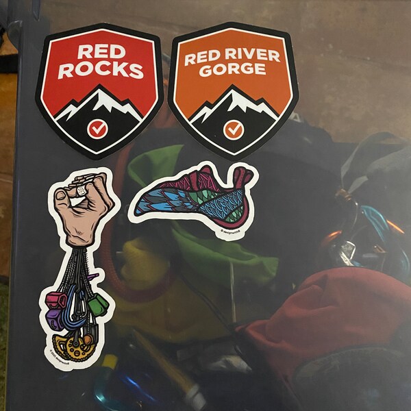 Rock Climbing Sticker, Gift for Climber, Car Decal, Outdoor Gift, Rock ...