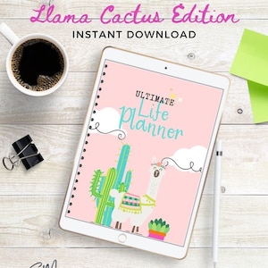 Llama Digital Paper Pack, Cactus Scrapbook Pages, Alpaca Patterns ...