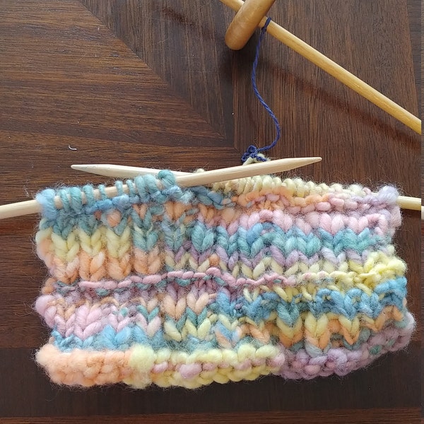 Mayan Spindle Kit With Wool Fiber and Hand Painted Pouch Bag - Etsy