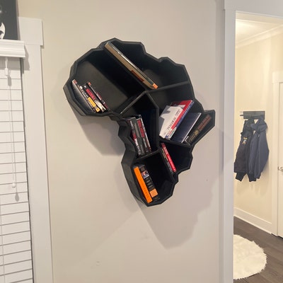 AFRICA BOOKSHELF Africa Bookshelf African Bookshelf Home Decor African ...