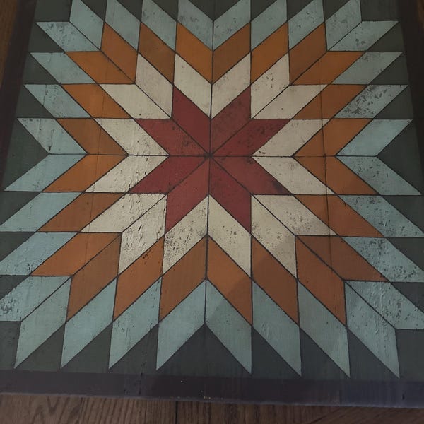Primitive Ohio Star Parcheesi Game Board - Etsy