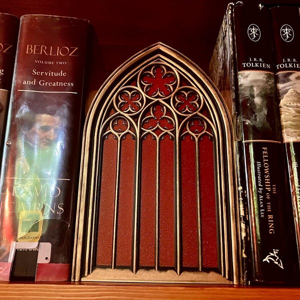 Gothic Cathedral Window Book Nook With Lights - 1 Large - Etsy